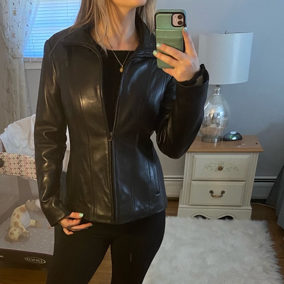 Avanti | Jackets & Coats | Avanti Black Leather Jacket | Poshmark